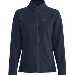 Jack Wolfskin Fleecejacke "Florsberg", Stehkragen, Reißverschlusstaschen, für Damen, blau, M