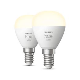 Philips Hue White E14 Luster Doppelpack LED Lampe Warmweiß