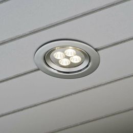 Konstsmide Recessed Outdoor Effect Round High Power led Silber, IP44