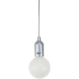 King Home - LED-Lampe k-light battery large silber 10x130h cm