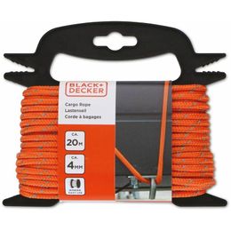 Black & Decker Mehrzweckseil, ø 4 mm, 20 m, orange - Black&decker