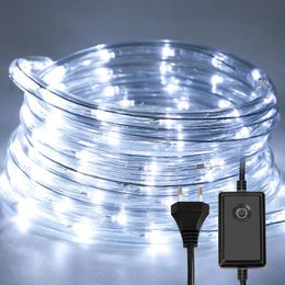 HENGDA LED Lichtschlauch 50m Kaltweiß für Aussen Innen Lichterschlauch Lichterkette Lichtband Partylicht Dekobeleuchtung Weihnachtsbeleuchtung