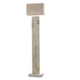 Onli Lighting - Onli gea Holz-Stehlampe mit Schirm, Stoffschirm