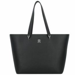 Tommy Hilfiger Emblem Shopper Tasche 35 cm black