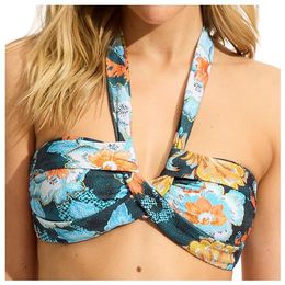 Seafolly - Women's Spring Festival Halter Bandeau - Bikini-Top Gr 34 orange