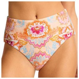 Seafolly - Women's Spring Festival High Waisted Pant - Bikini-Bottom Gr 38 orange