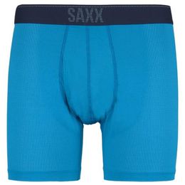 SAXX - Quest Quick Dry Mesh Boxer Brief Fly - Kunstfaserunterwäsche Gr XL blau