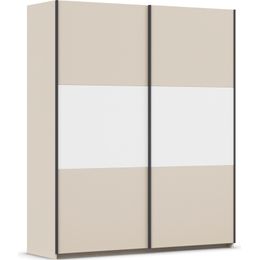 Schwebetürenschrank Rauch "Neo" Schränke Gr. B/H/T: 175 cm x 210 cm x 59 cm, 2 St., beige (champagner, alpinweiß) Schwebetürenschränke und Schiebetürenschränke