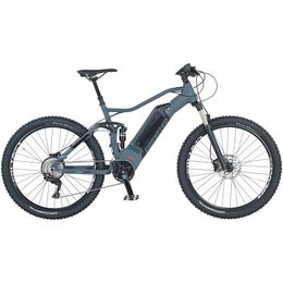 E-Bike Prophete "Graveler 22.ETM.20" E-Bikes Gr. 48 cm, 27,5 + Zoll (69,85 cm), blau (blaugrau) E-Bikes