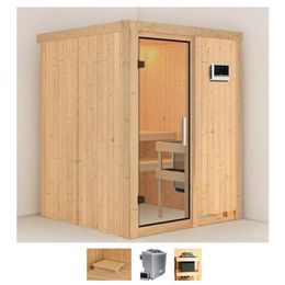 Karibu Sauna "Norma" Saunen beige (naturbelassen) Saunen