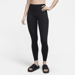 Nike One Leggings in voller Länge mit hohem Bund für Damen - Schwarz