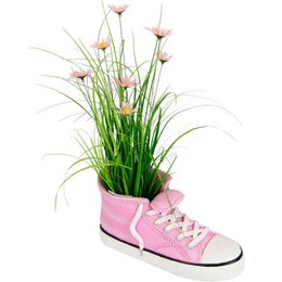 Kunstblume Grasbusch mit Margeriten im Turnschuh, I.GE.A., Höhe 43 cm, rosa