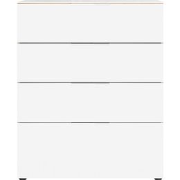 Schubkastenkommode Germania "Oakland" Sideboards Gr. B/H/T: 83 cm x 102 cm x 42 cm, 4, weiß (navarra, eiche, nachbildung, weiß) Schubladenkommoden