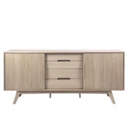 Sideboard ACTONA GROUP "Marte" Sideboards Gr. B/H/T: 180 cm x 84 cm x 44 cm, 4, weiß (weiß pigmentiert eiche) Sideboards