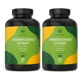 Johanniskraut Extrakt - 200 Kapseln - TRUE NATURE 2 x 200 St