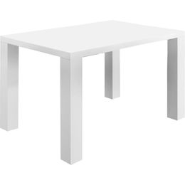 Esstisch Salesfever Tische Gr. B/H/T: 120 cm x 76 cm x 80 cm, 120 x 80 cm, weiß Esstische rechteckig