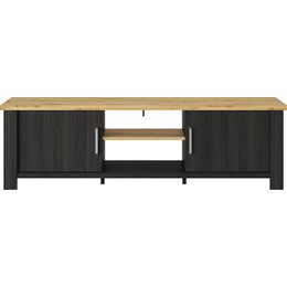 TV-Board GAMI "Sequoia" Sideboards Gr. B/H/T: 200 cm x 60 cm x 45 cm, schwarz TV-Lowboards