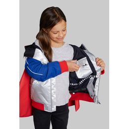 Winterjacke WeeDo "POWDO Commander" Gr. 152, bunt (blue silver) Jungen Jacken Winterjacken