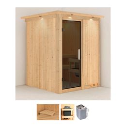 Karibu Sauna "Norma" Saunen beige (naturbelassen) Saunen