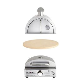 ALLGRILL Multi-Kulti Set 3 inkl. Pizzabackhaube und Pizzastein