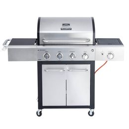 ALLGRILL FESTIVAL Edelstahl-schwarz Gasgrill 15,5 kW 4-flammig