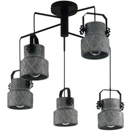Hängeleuchte Eglo "HILCOTT" Lampen Gr. 5 flammig, Ø 67,5 cm Höhe: 150 cm, schwarz Pendelleuchten und Hängeleuchten