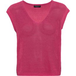 Manguun collection Pullunder, V-Ausschnitt, für Damen, pink, S