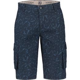 Lerros Cargo-Bermuda, Minimal-Design, aufgesetzte Beintaschen, für Herren, blau, 34