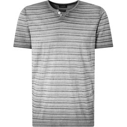 Pioneer® T-Shirt, Henley, Streifen, für Herren, grau, L