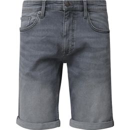 QS Jeansshorts, Regular-Fit, Used-Waschung. für Herren, grau, 34