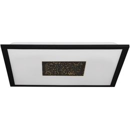 Deckenleuchte Eglo "MARMORATA" Lampen Gr. Gr. ca. 44,5 x 44,5 cm, schwarz (schwarz, weiß) LED Deckenlampen