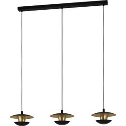 Hängeleuchte Eglo "NUVANO" Lampen Gr. Höhe: 110,00 cm, goldfarben (schwarz, goldfarben) Pendelleuchten und Hängeleuchten