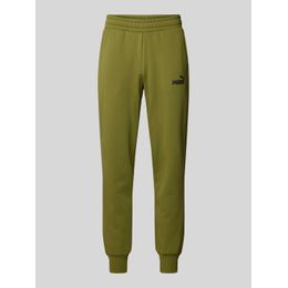 Puma Regular Fit Sweatpants mit Label-Print