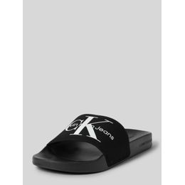 Calvin Klein Jeans Slides mit Label-Print Modell 'MONOGRAM'