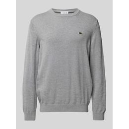 Lacoste Strickpullover mit Label-Stitching