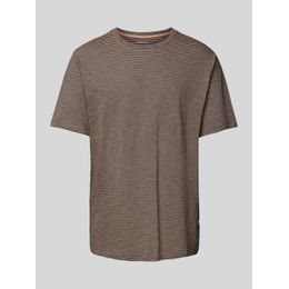 Knowledge Cotton Apparel Regular Fit T-Shirt mit Rundhalsausschnitt Modell 'Narrow'