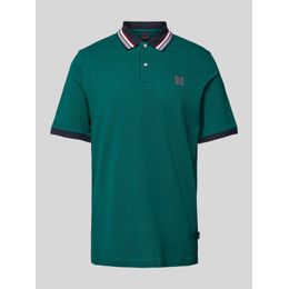 Bugatti Poloshirt mit Kontrastbesatz