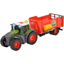 DICKIE TOYS Spielzeug-Traktor Fendt Farm Trailer, mit Licht und Sound, grün