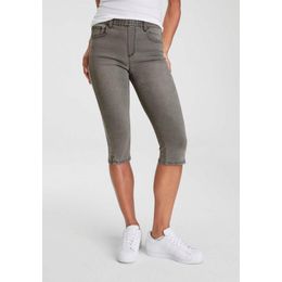 Arizona Caprijeans Ultra-Stretch High Waist, grau