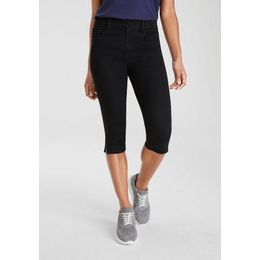 Arizona Caprijeans Ultra-Stretch High Waist, schwarz