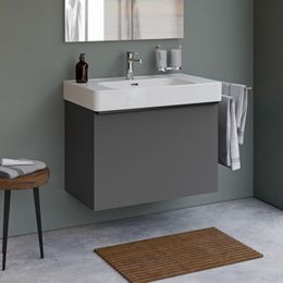 Duravit Soleil Badmöbel-Set mit Griffleiste inkl. Waschbecken, mit 1 Auszug, 80 cm - Farbe wählbar