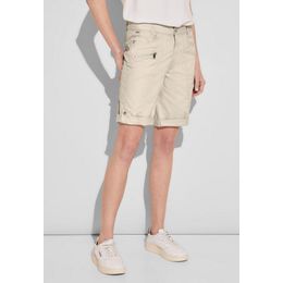 Street One Shorts mit Turn-Up Funktion, beige