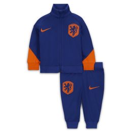 Niederlande Strike Nike Dri-FIT-Fußball-Tracksuit aus Strickmaterial für Babys/Kleinkinder - Blau