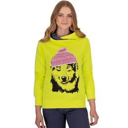 TRIGEMA Kapuzensweatshirt »Kapuzenpulli mit großem Wolf-Motiv« powergreen S S Leichte Sweat-Qualität