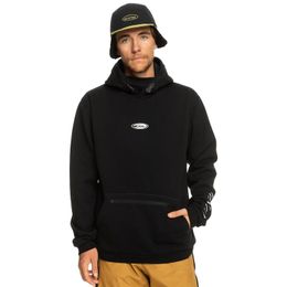 Quiksilver Fleecejacke »Big Logo« mit Kapuze schwarz XS XS Umweltfreundliches Material: Mischgewebe...