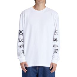 DC Shoes Langarmshirt »All Smiles« White L L Stoff: Jersey-Stoff aus Baumwolle [200 g/m2]