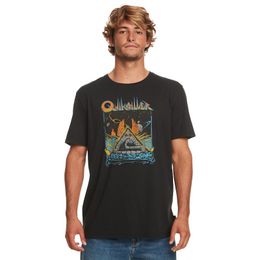 Quiksilver T-Shirt »Qs Rockin« schwarz S S Umweltfreundliches Material:...