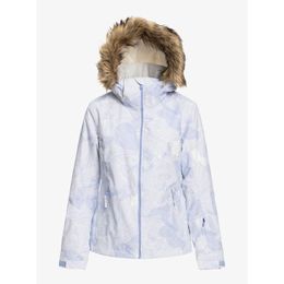 Roxy Snowboardjacke »Jet Ski« Egret Line Flowers M M Stoff: Polyester-Leinwandgewebe