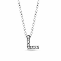 dKeniz Kette mit Anhänger »Buchstabe L 925/- Sterling Silber« weiß 40cm+3cm Moderner Schmuck