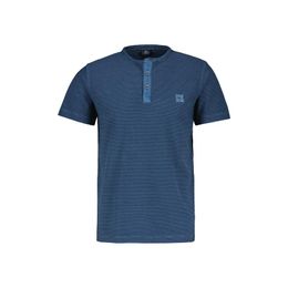 Lerros Henleyshirt &raquo;Serafino mit abgesetzter Knopfleiste&laquo; STORM BLUE 4XL 4XL Henleyshirt, kurzarm